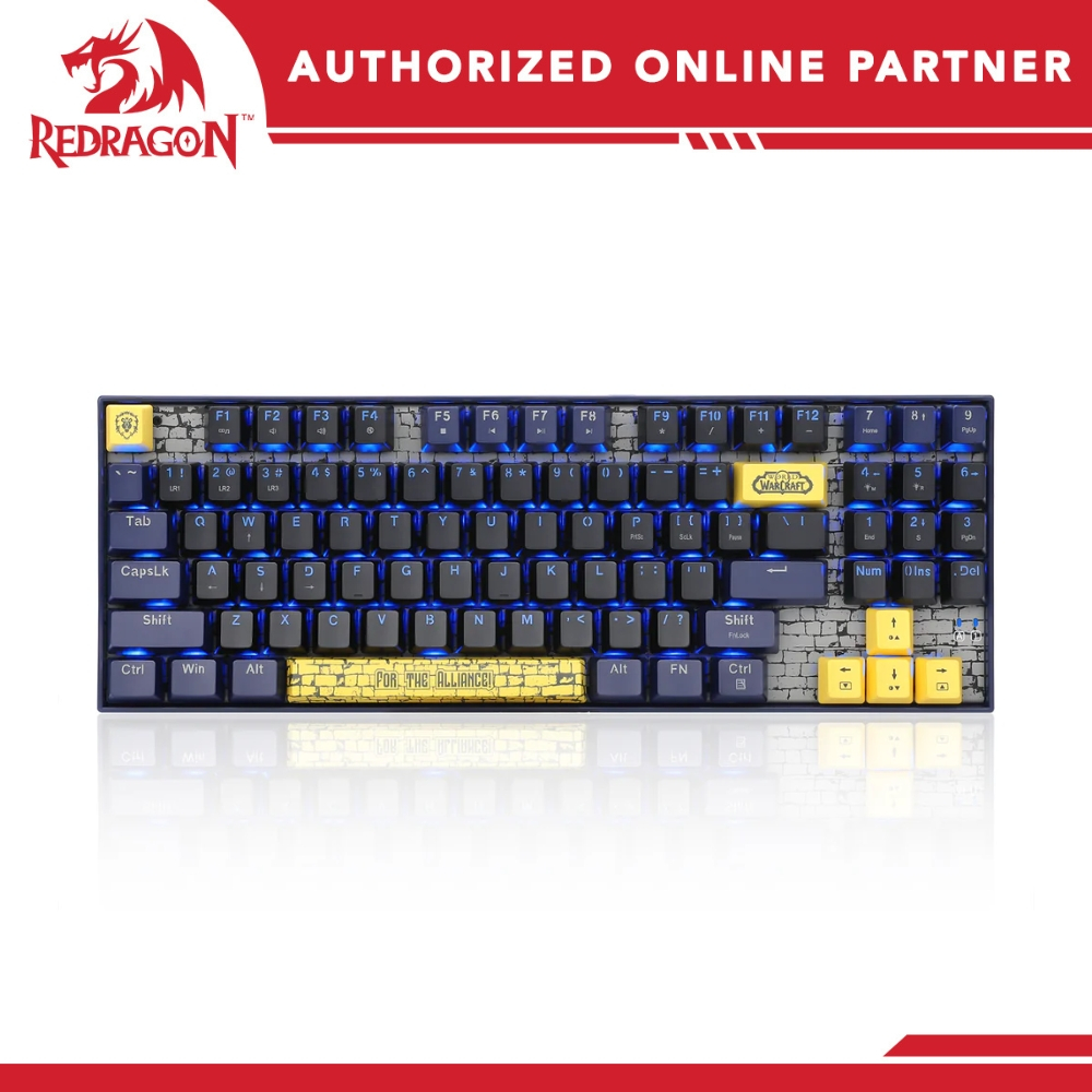 Redragon YGM1 World of Warcraft Alliance Wired Mechanical Keyboard ...