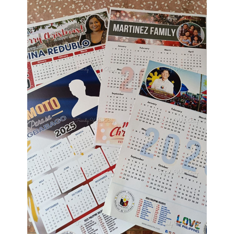 CUSTOMIZED POSTER CALENDARS - ROSELYN BALTAR | Shopee Philippines