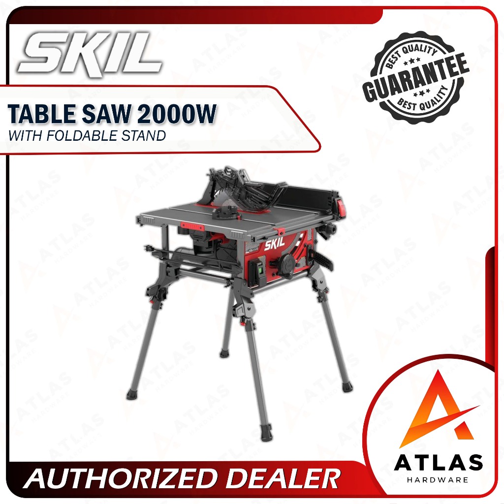 SKIL 2000W HEAVY DUTY INDUSTRIAL TABLE SAW WITH FOLDABLE STAND ...