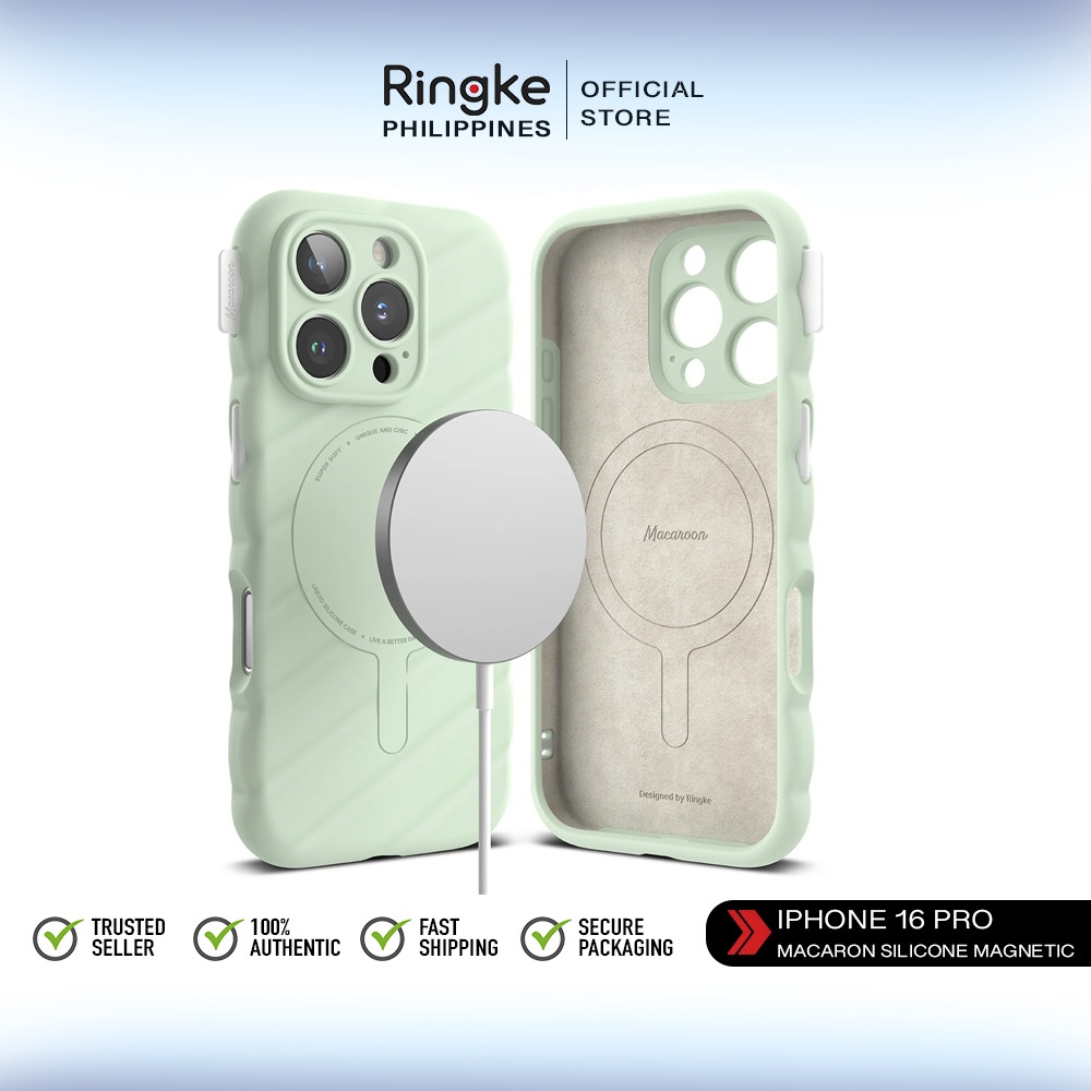 Ringke Macaron Silicone Magnetic Case for Apple iPhone 16 Pro | Shopee ...