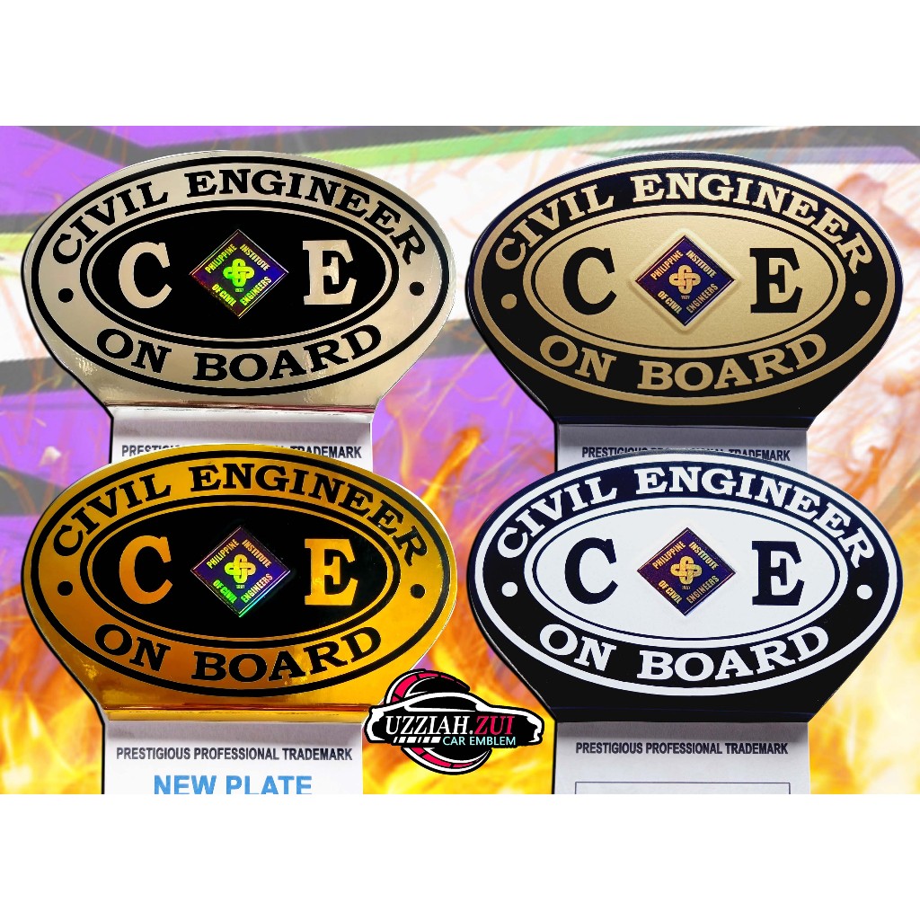 CIVIL ENGINEER CAR EMBLEM | Shopee Philippines