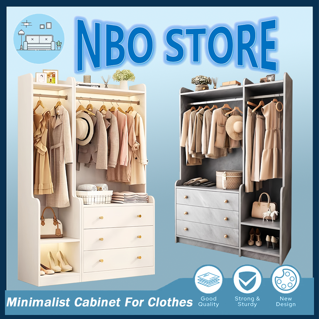 [COD] Minimalist Cabinet For Clothes/integrated clothes and hat rack ...