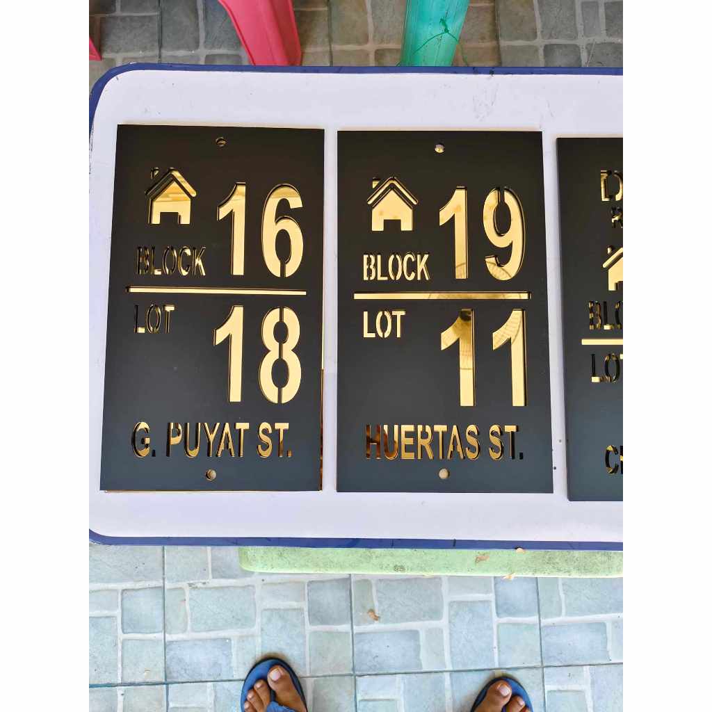 House plate number(laser cut 7x12 inches | Shopee Philippines