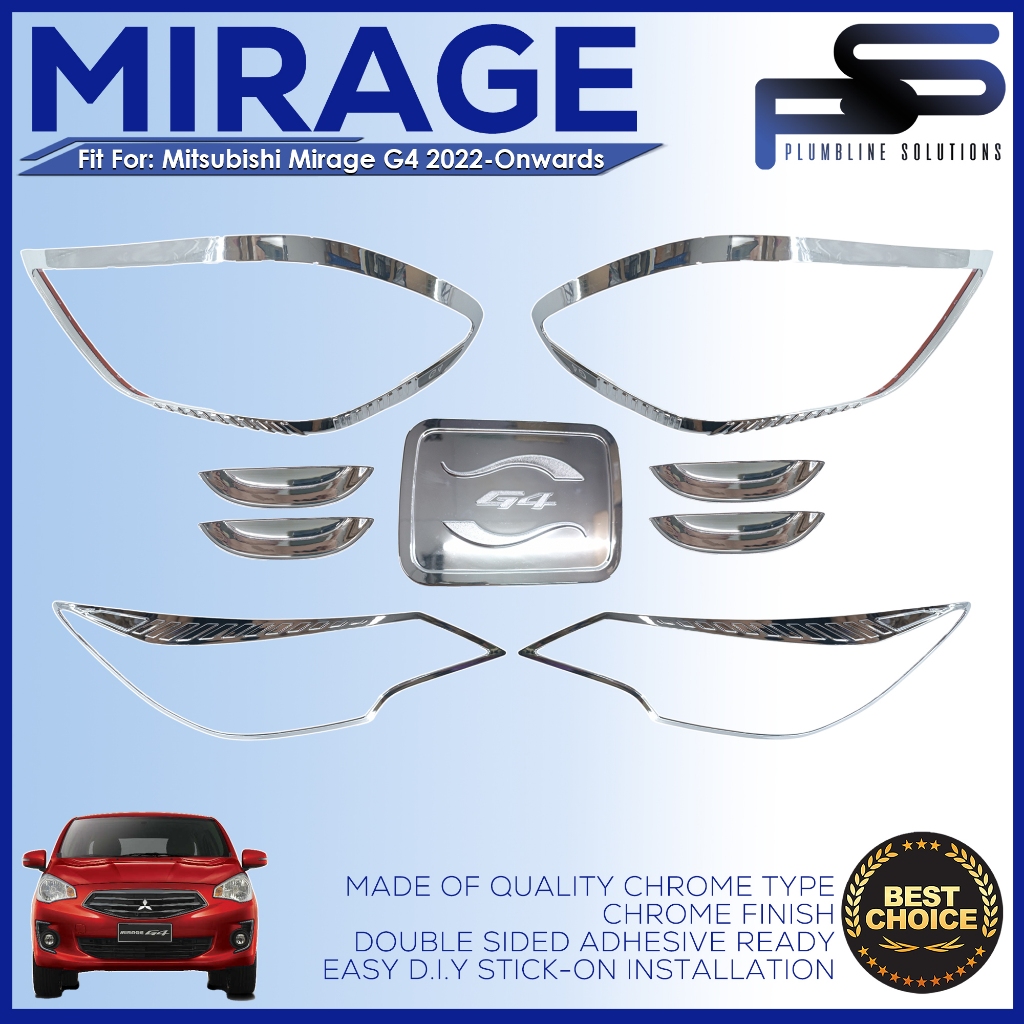 Mitsubishi Mirage G4 August 2022 - Onwards Black / Chrome / Chrome ...