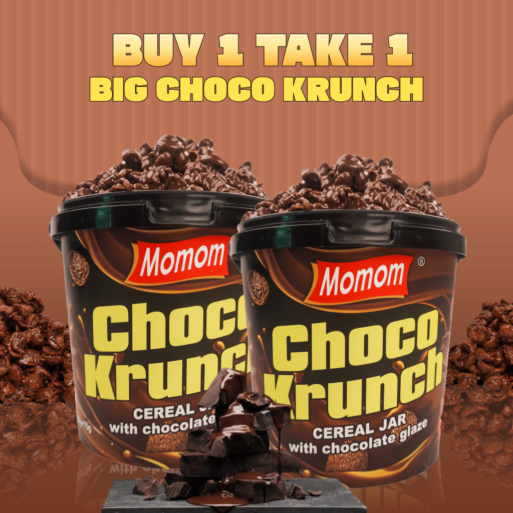 [BUY 1 TAKE 1] Momom Chocolate Krunch, Crunchy Cereal Snack with ...