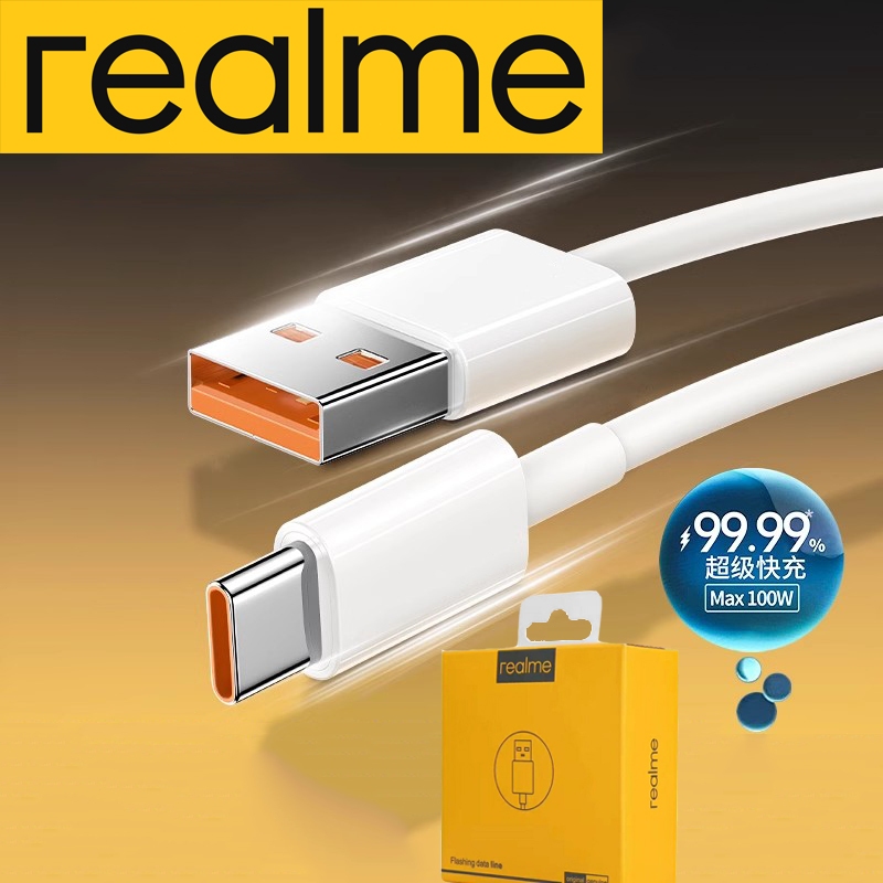 Original Fast Charging Realme Charger 65W Micro USB/Type-C Cable For ...