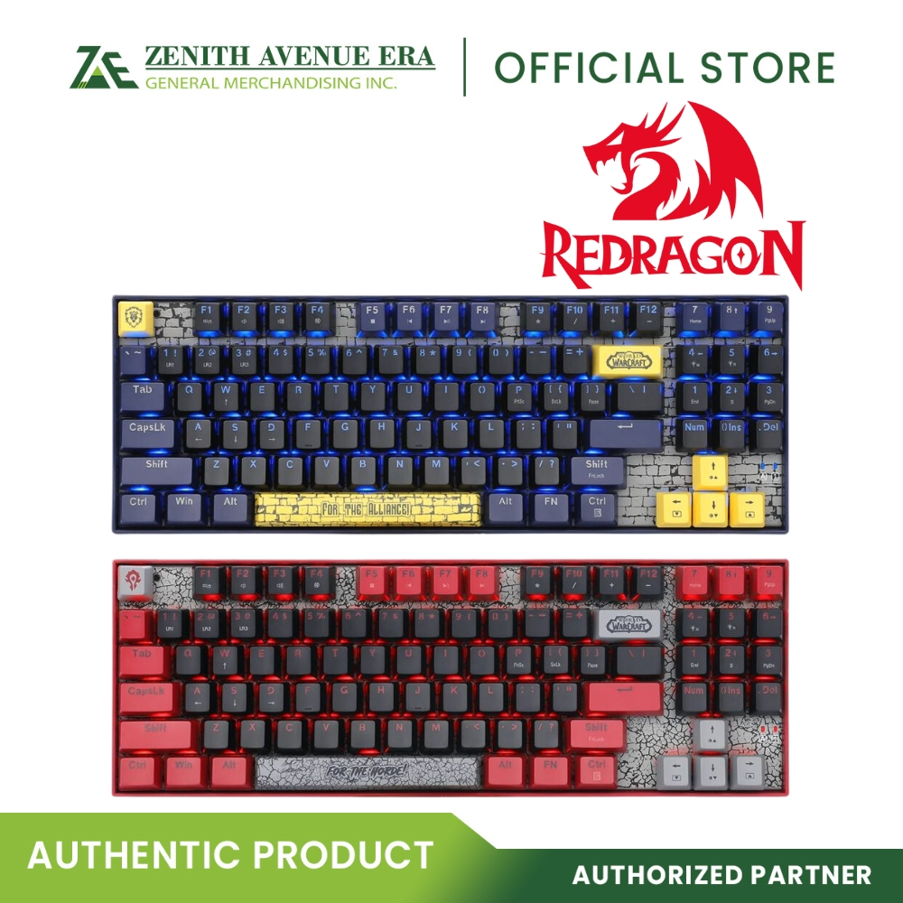 Redragon YGM1 World of Warcraft Alliance Wired Mechanical Keyboard ...