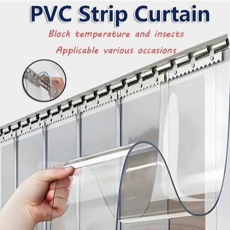 PVC Strip Curtain transparent living room anti-mosquito windscreen air ...