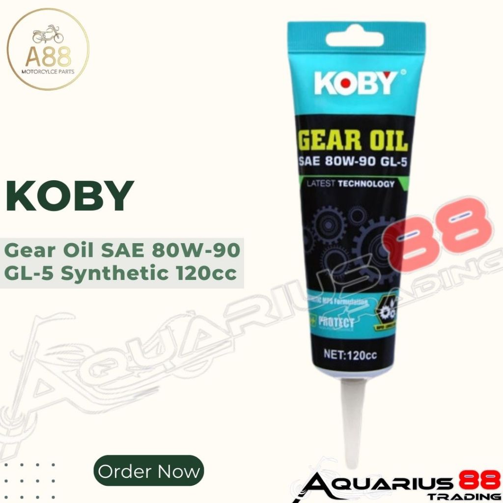 KOBY Gear Oil SAE 80W-90 GL-5 Synthetic 120cc | Shopee Philippines