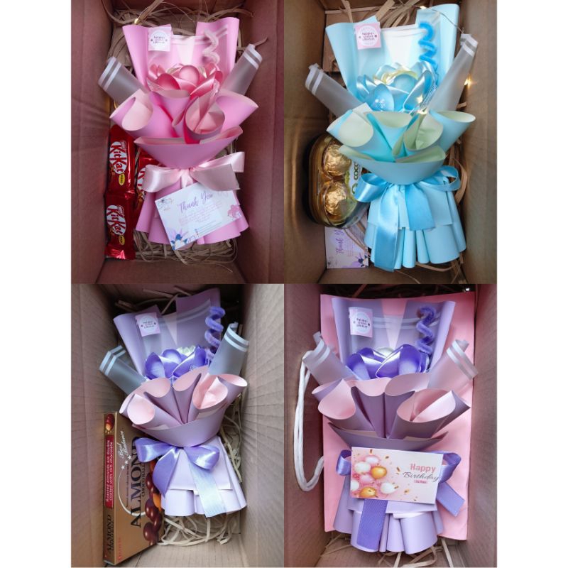 Satin Rose Bouquet WITH FUZZY WIRE (Handmadebyshiri) | Shopee Philippines