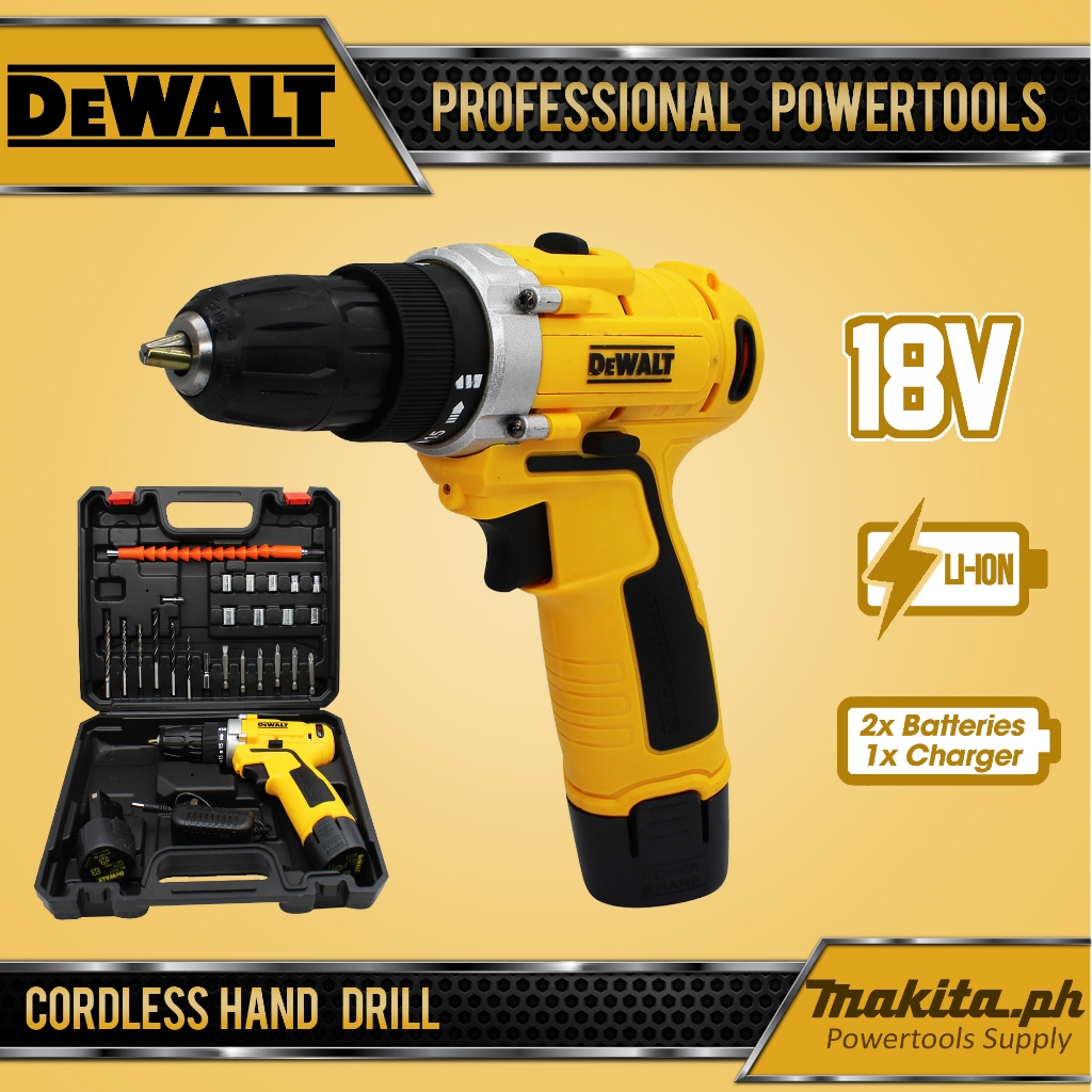 DeWALT Cordless 18V Hand Drill (10mm) | Shopee Philippines