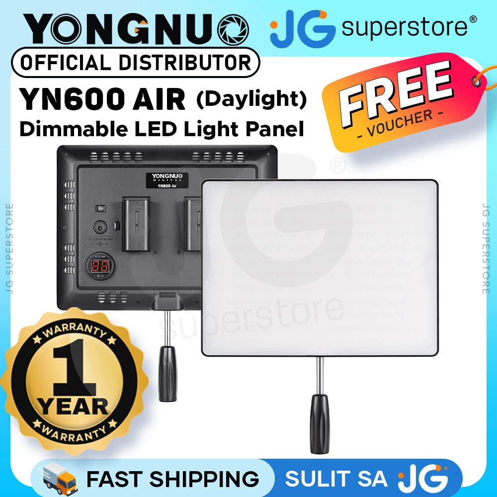 Yongnuo YN600 Air Daylight Balanced Dimmable White LED Camera Video ...
