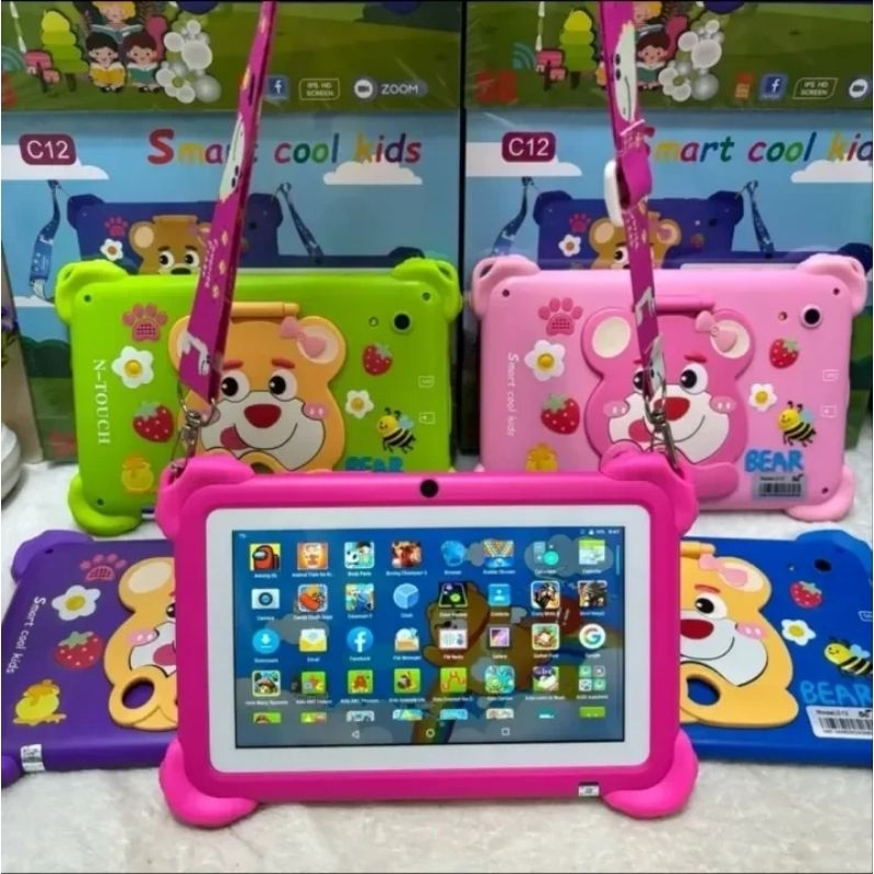 C12 SmartKids Cool Android Tablet 5G Dual Sim 8GB RAM 256GB Memory IPS ...
