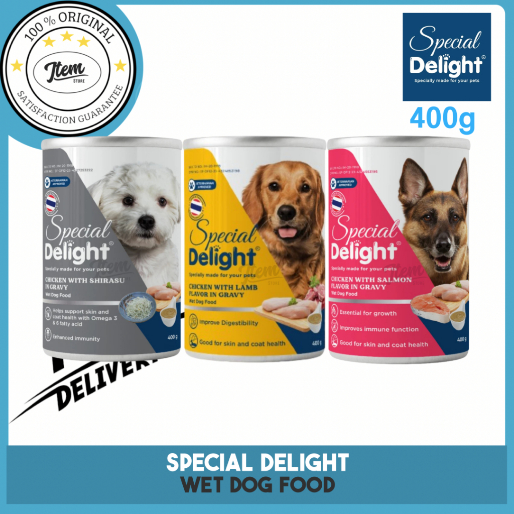 SPECIAL DELIGHT ADULT WET DOG FOOD 400G (CHICKEN WITH SHIRASU, LAMB ...
