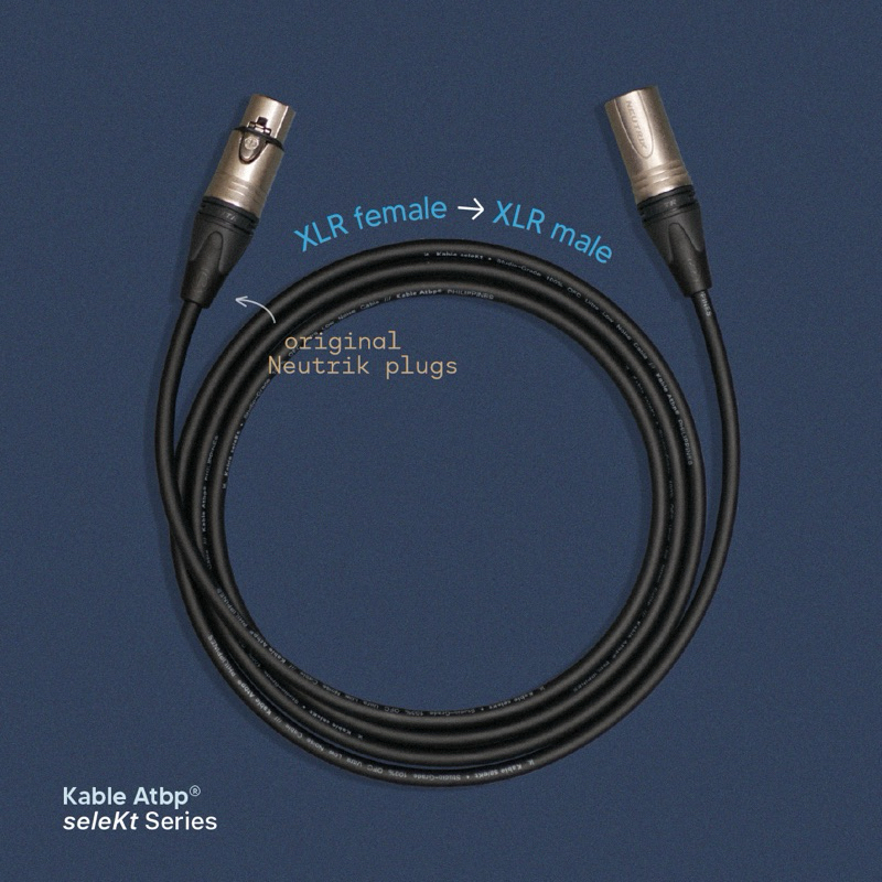 Kable seleKt Balanced XLR Cable with Neutrik Plugs 11m to 20m ...