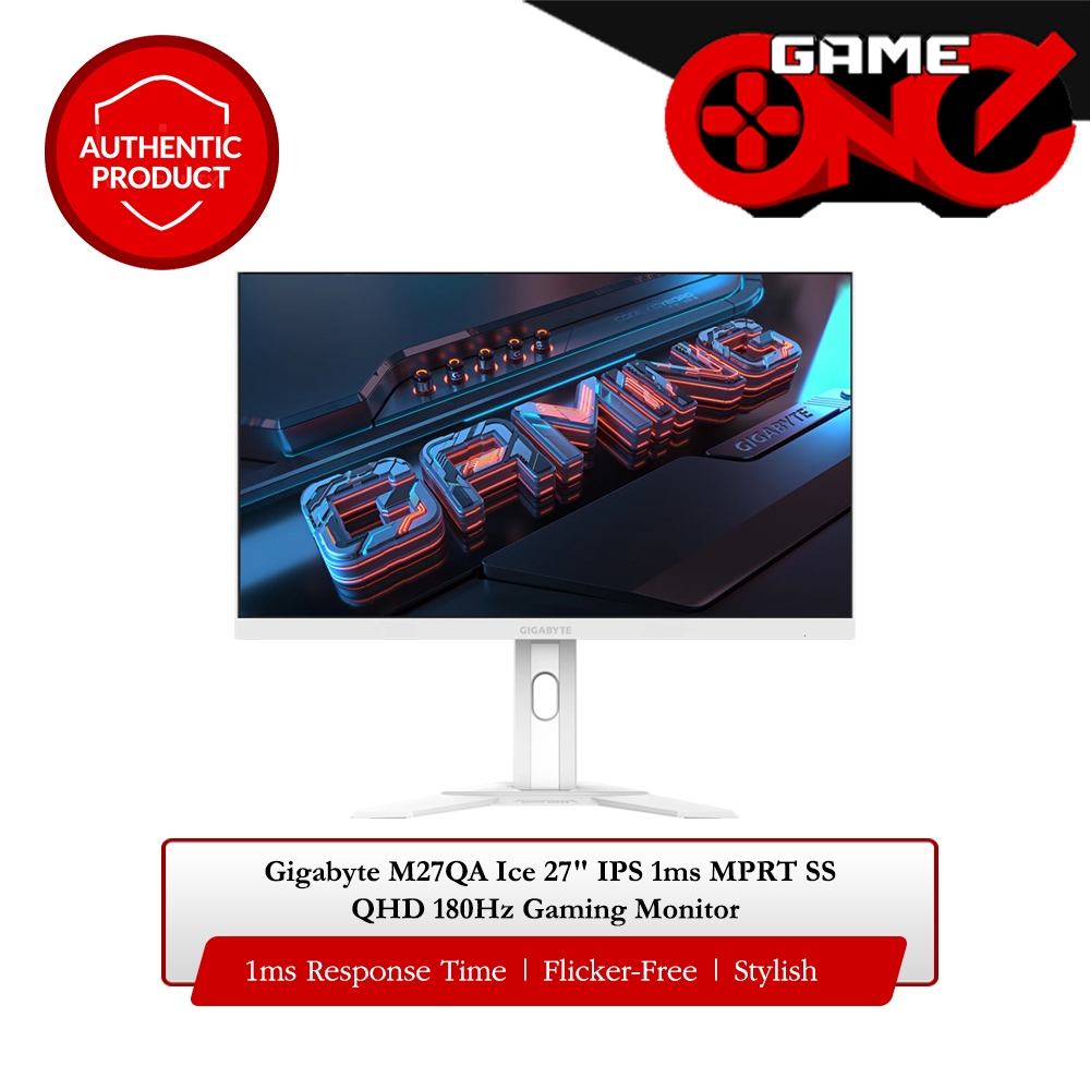 Gigabyte M27QA Ice 27" IPS 1ms MPRT SS QHD 180Hz Gaming Monitor ...