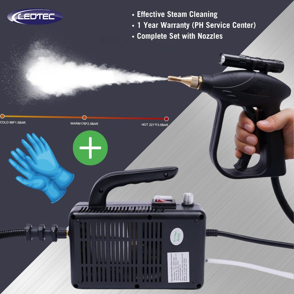 LEDTEC Handheld Steam Gun, 2600W 220V High Pressure Heavy Duty Steam ...