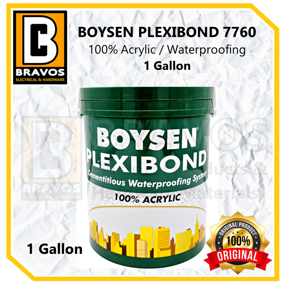 BOYSEN Plexibond 4 Liters Waterproofing 7760 4L L Flexibond Gallon Waterproof Paint Cement ...