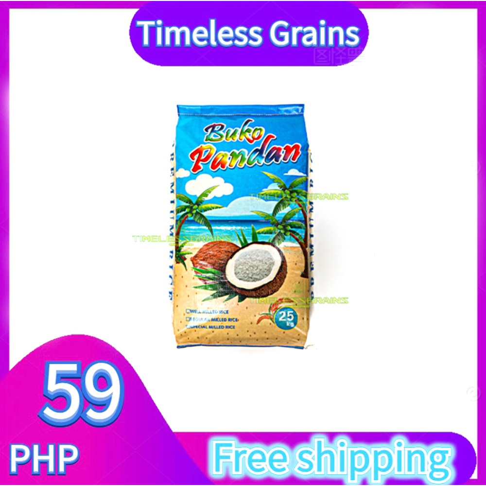 Timeless Grains Rice Buko Pandan Blue Rice Quality Premium Rice 25kg ...