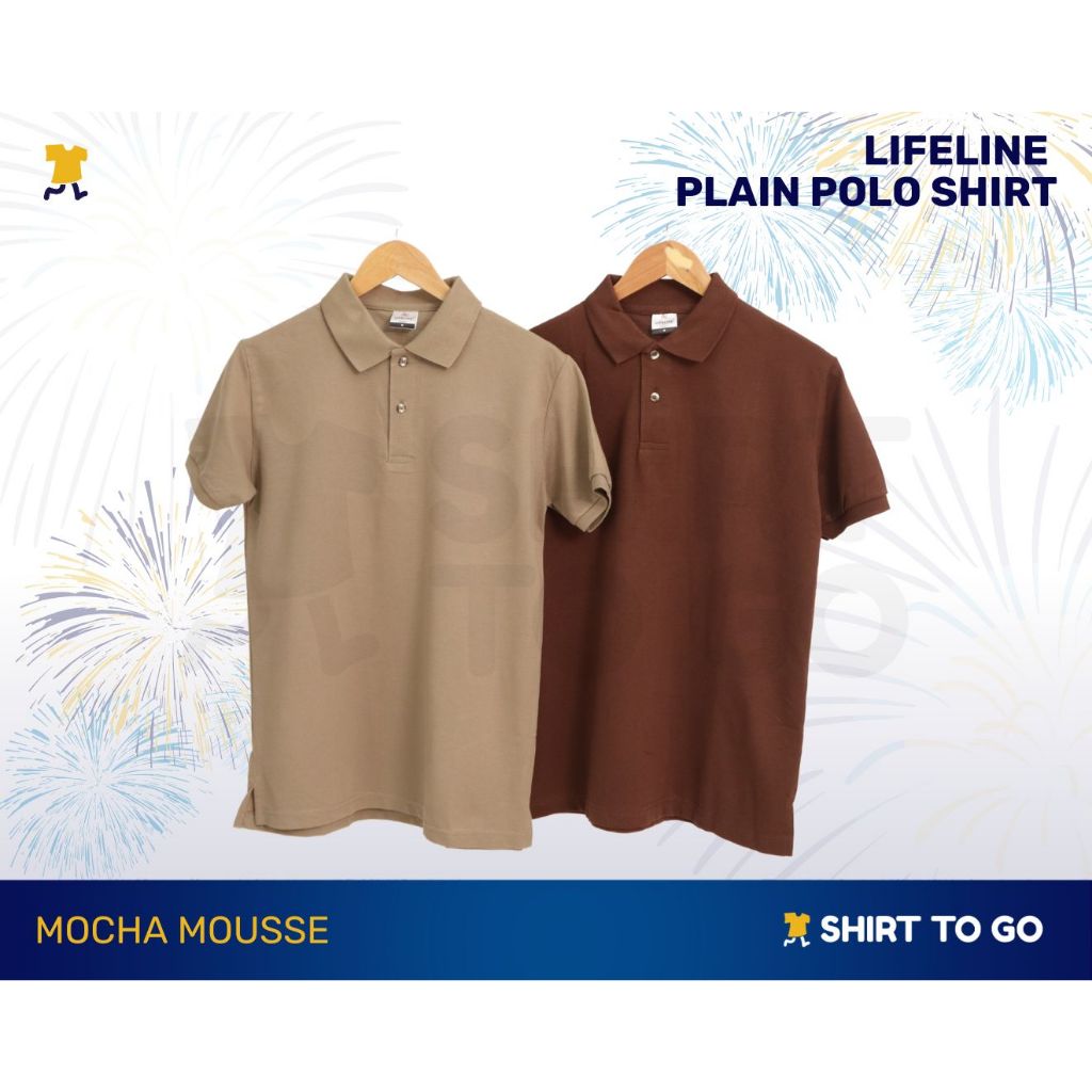 LIFELINE POLO SHIRT - MOCHA MOUSSE | COLOR OF THE YEAR - 2025 | Shopee ...