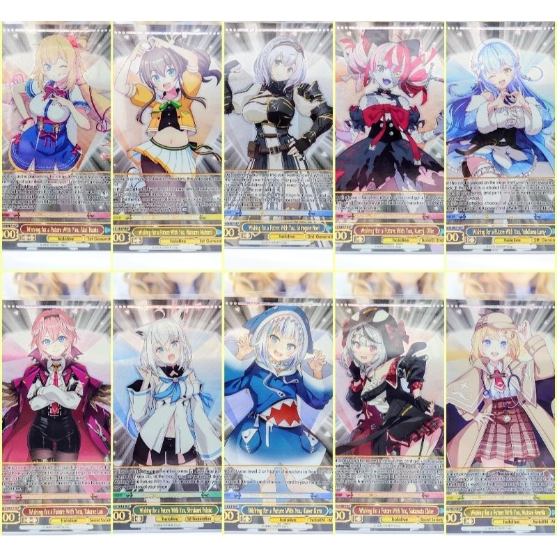 Assorted Hololive Cards (HLP) Official Weiss Schwarz anime vtuber ...