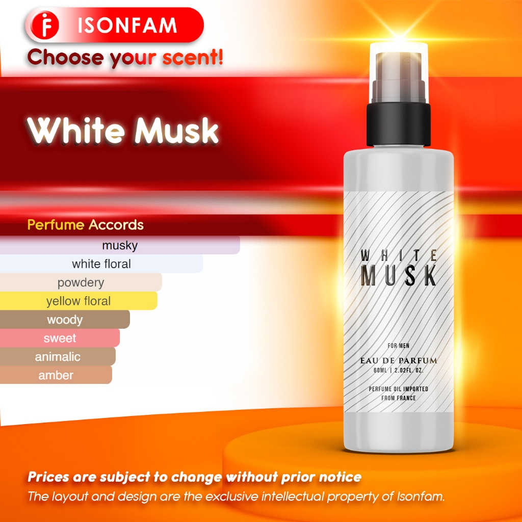JoyVan White Musk Men Perfume Inspired Scent Oilbase LongLasting 85ml ...