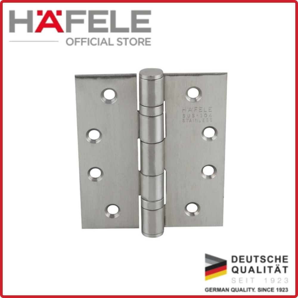 Hafele Butt Hinge Two Ball Bearing Stainless Steel with Fixed Pin 102 x ...