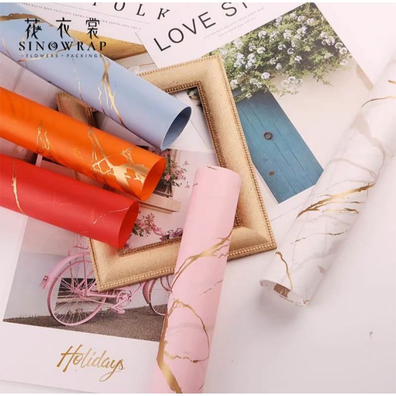 Marble Plastic wrapper design PL-0220 (20pcs/pack) 56x56cm | Shopee ...
