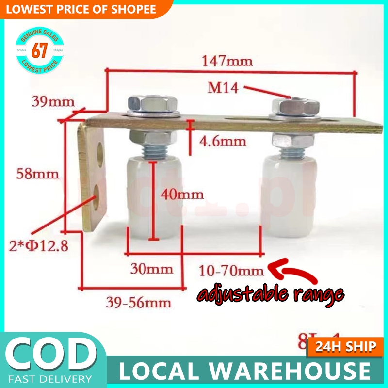 Sliding gate top guide nylon rollers with L bracket set upper nylon ...