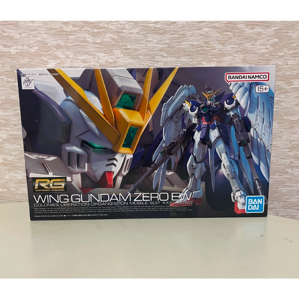 RG New Mobile Report Gundam W XXXG-00W0 Wing Gundam Zero EW 1/144 scale ...