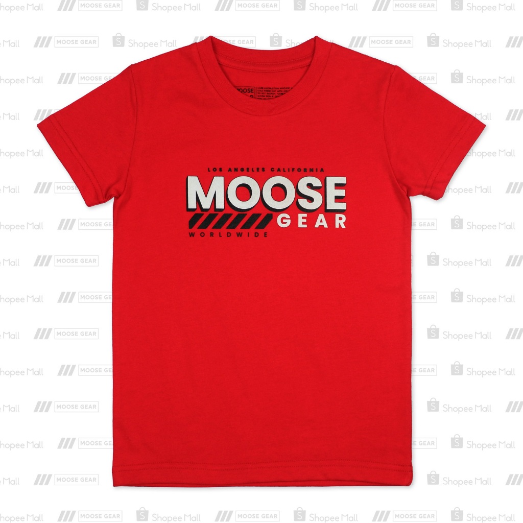 Moose Gear Red T-Shirt With Print Details (TS-P 15260) | Shopee Philippines