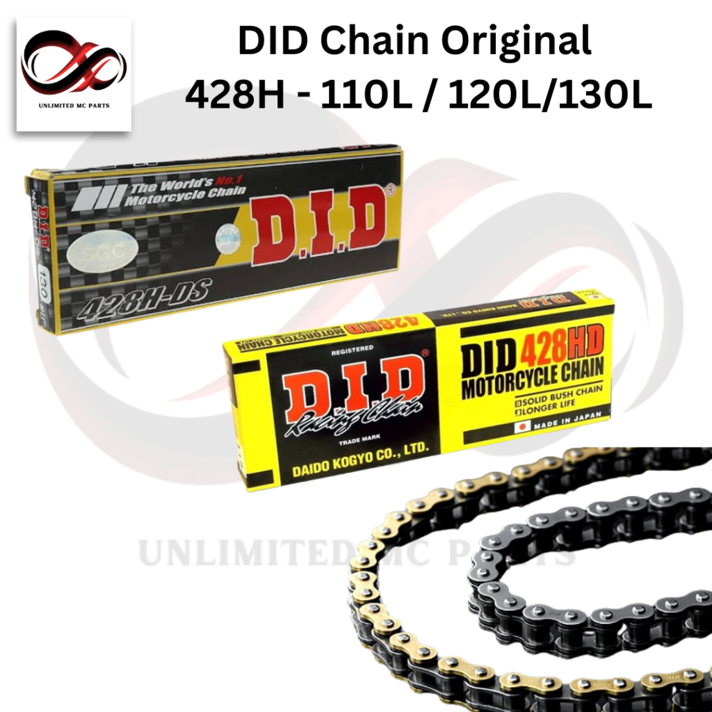DID Chain Original 428H - 110L / 120L/ 130L | Shopee Philippines