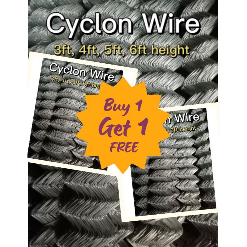 Buy 1 Take 1 Cyclone Wire #14 4x4 hole sold per 3Ft, 4Ft, 5FT, 6FT ...