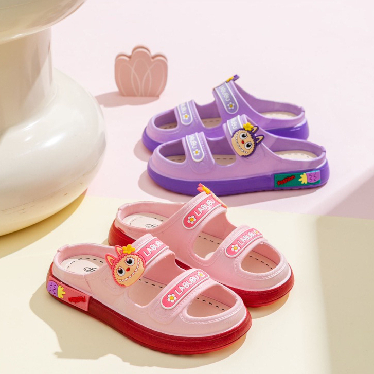 Fashion sandals 24-35 # 029 Girls Cute Labubu sandals for kids girls ...