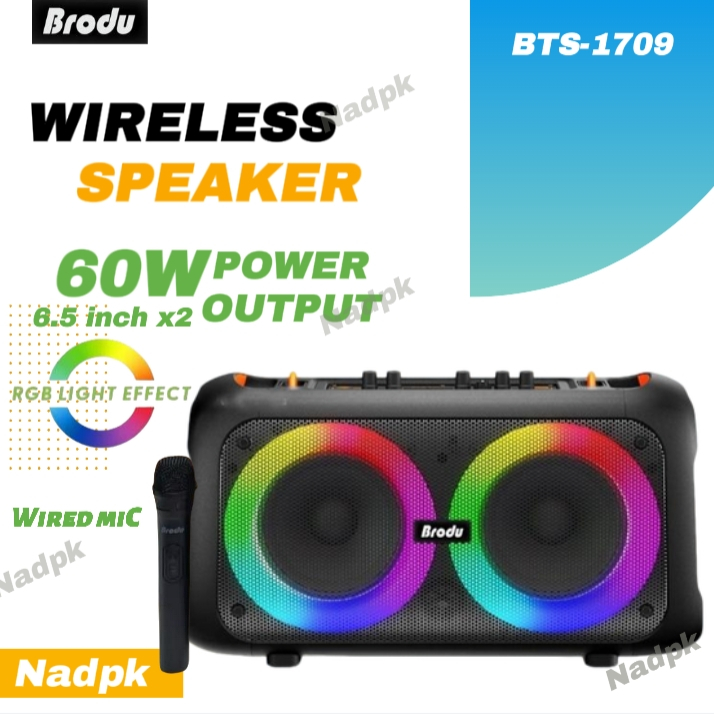 Brodu BTS-1709 Professional Battery System Portable 6.5X2 inches ...