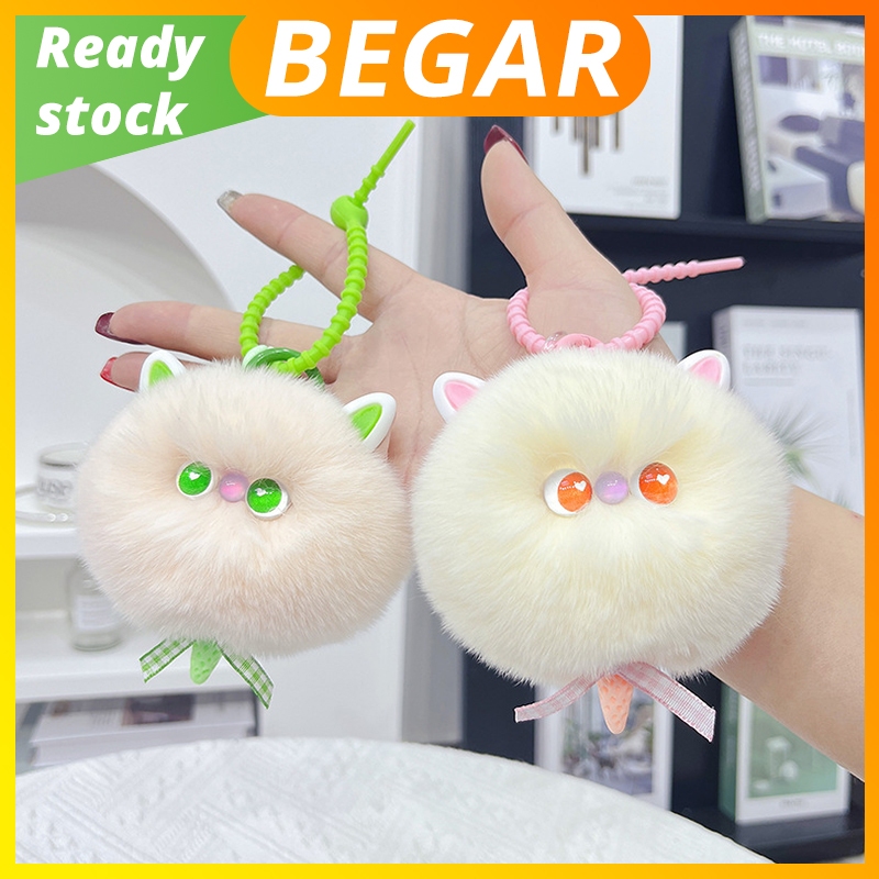Cute Keychain Pendant Fluffy Keychain Pendant Key Rings Fur Ball ...