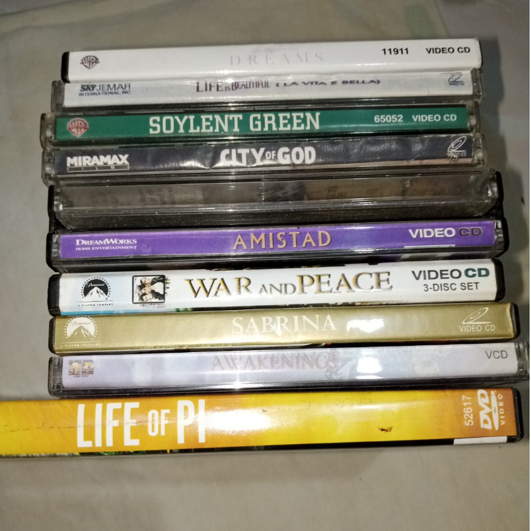 Used VCD DVD Classic Movie Life of PI Awakenings Sabrina War and Piece ...