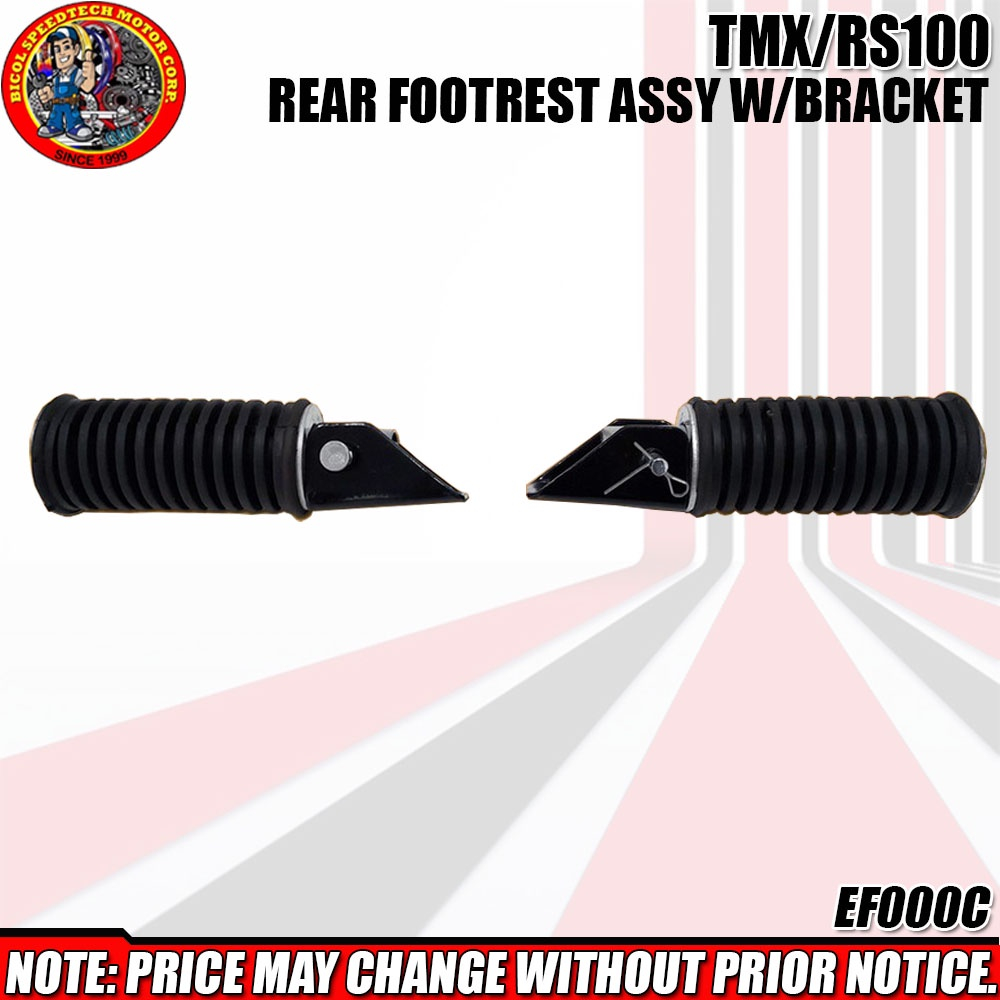 TMX/RS100 REAR FOOTREST ASSY W/BRACKET EF000C | Shopee Philippines