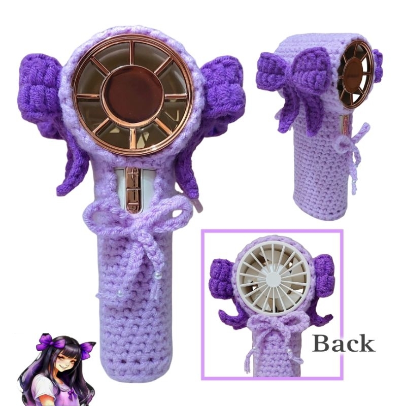 Crochet Wuji Handheld Mini Fan Cover | 100%Handmade | Shopee Philippines