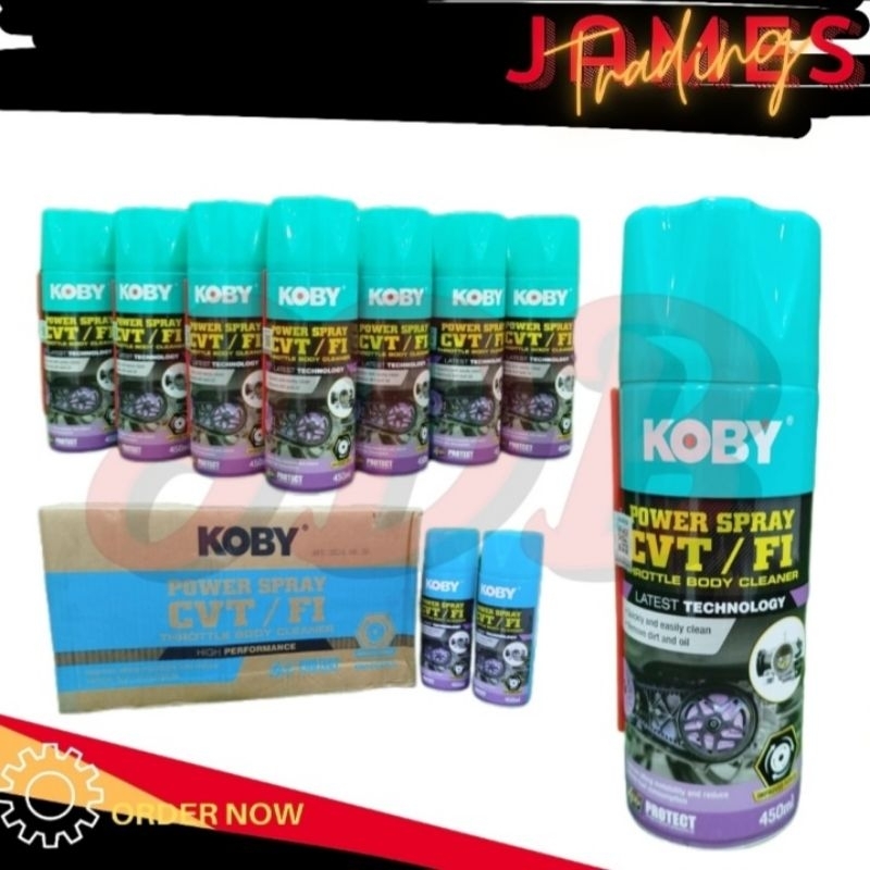 Koby Power Spray CVT/Fi Throttle Body Cleaner 450mL/600mL (24pcs ...