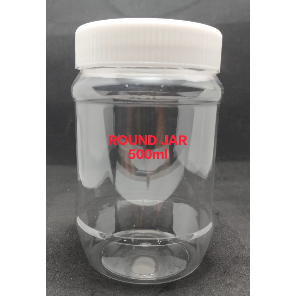 PEANUT BUTTER PLASTIC ROUND JAR 500ML 10's | Shopee Philippines