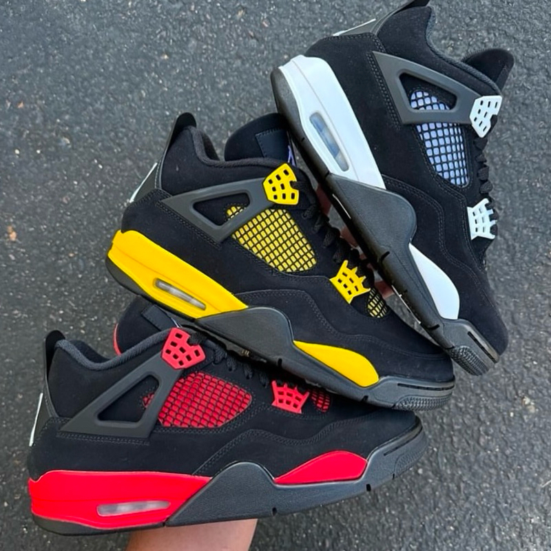 Jordan 4 "J4 Thunder" By.Davekicks | Shopee Philippines