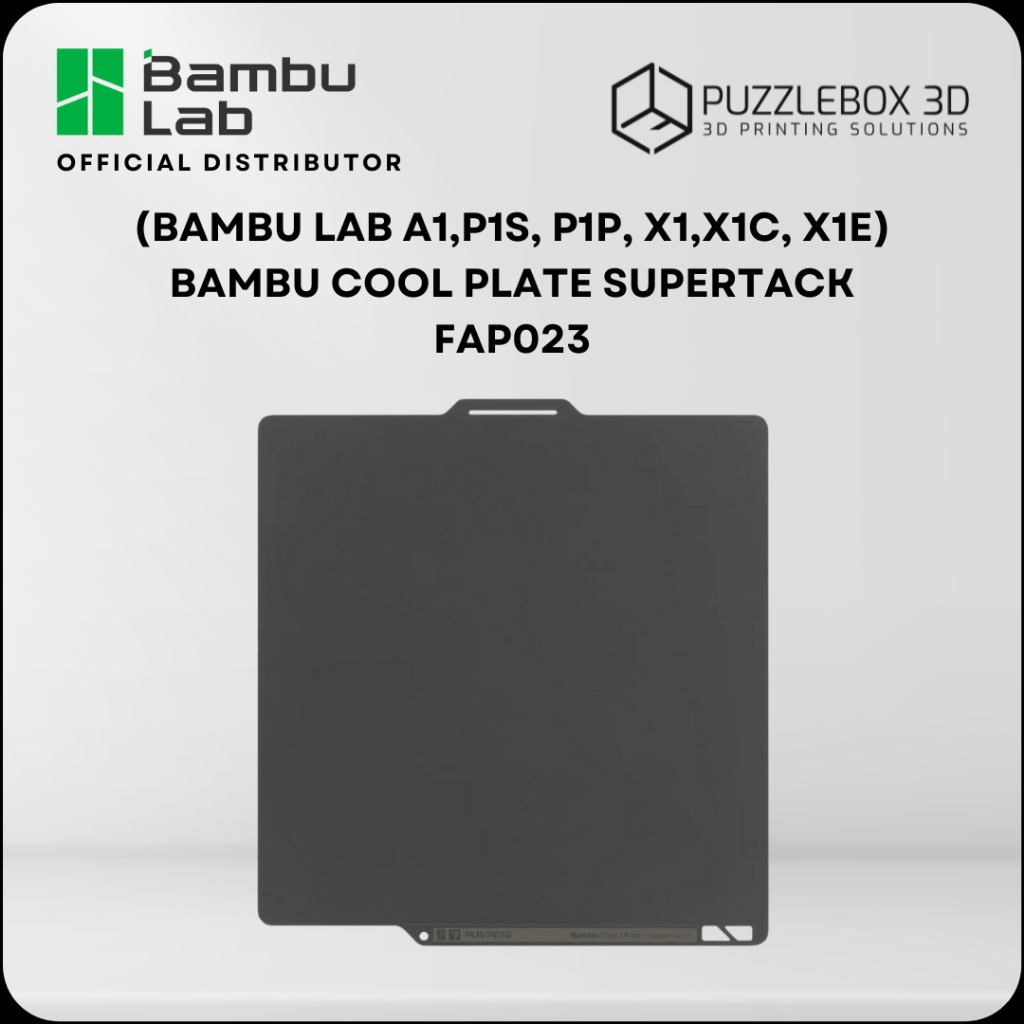 Bambu Cool Plate (SuperTack) Bambu Lab X1, P1, A1 Series FAP023 ...