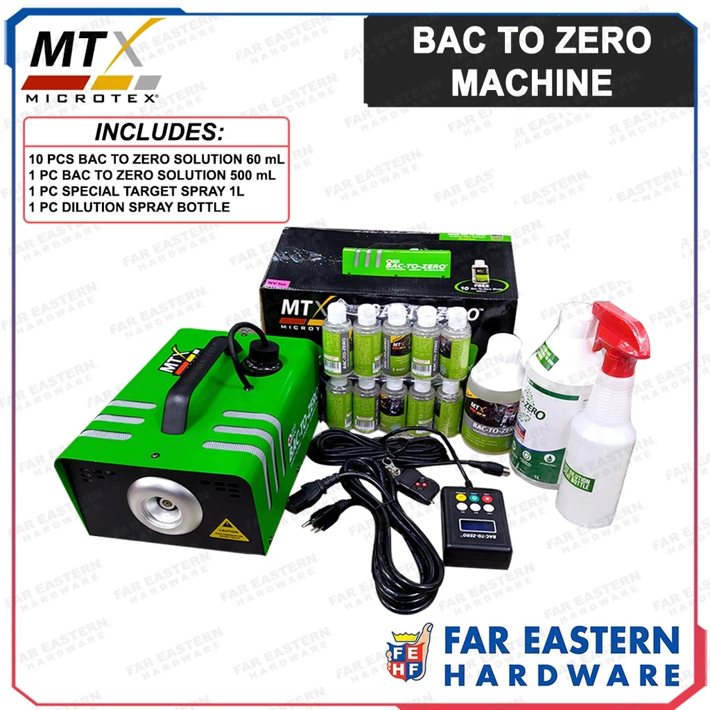 MICROTEX Bac to Zero Machine with FREE SPECIAL TARGET 1L, Spray Bottle ...