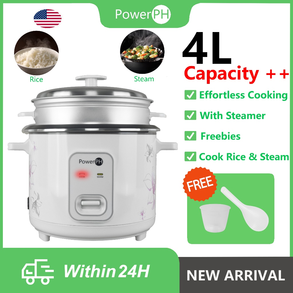 POWERPH 4L Rice Cooker, Multi-function Cooker Non-Stick Inner Pot with ...