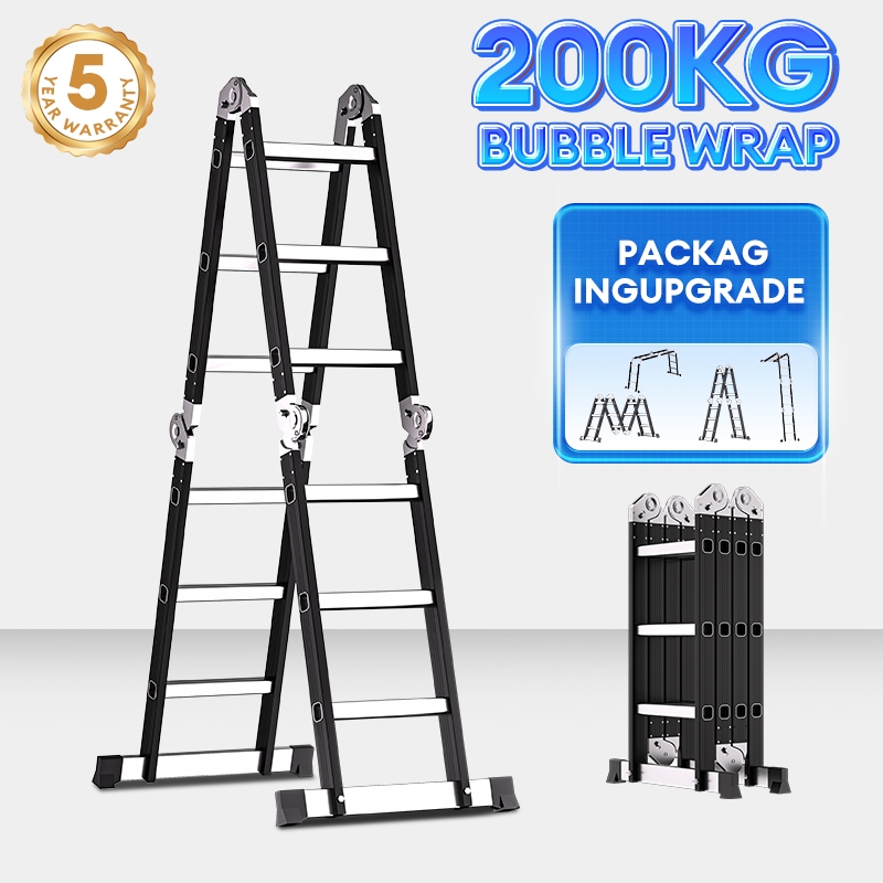 5 years after sales service Ladder Foldable Aluminum 12/16/20FT Heavy ...