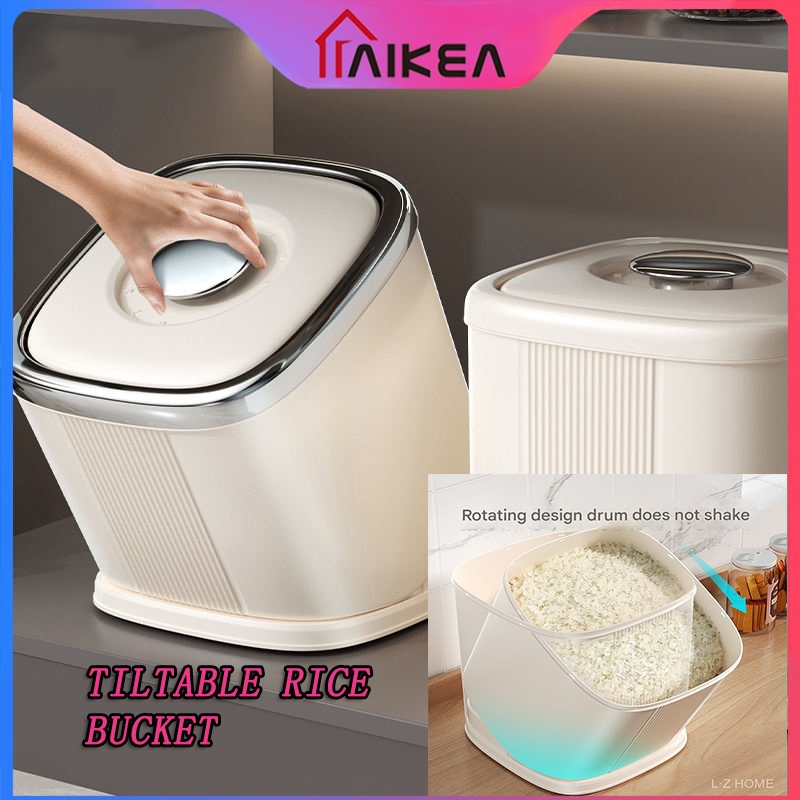 Rice Press Rotating Tilt Automatic Dispenser Rice Container Rice ...