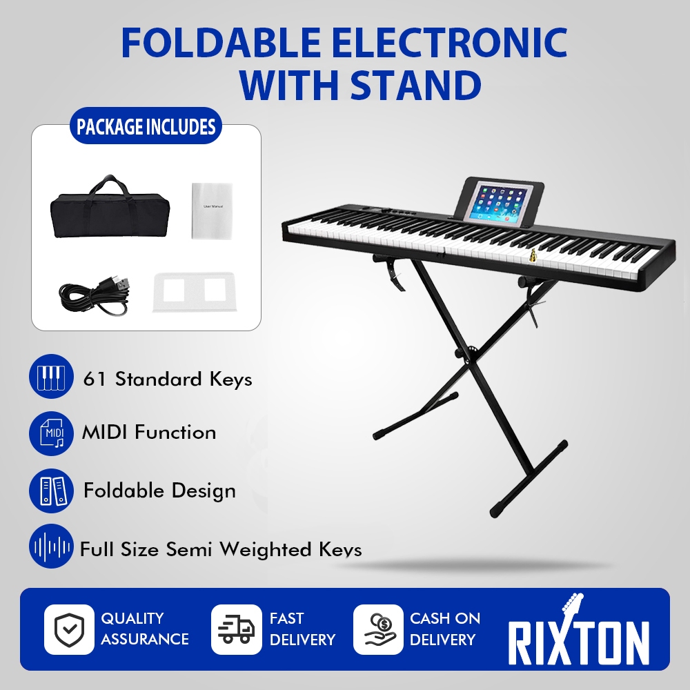 Rixton Portable Folding Piano 88 Keys Foldable Electric Piano ...