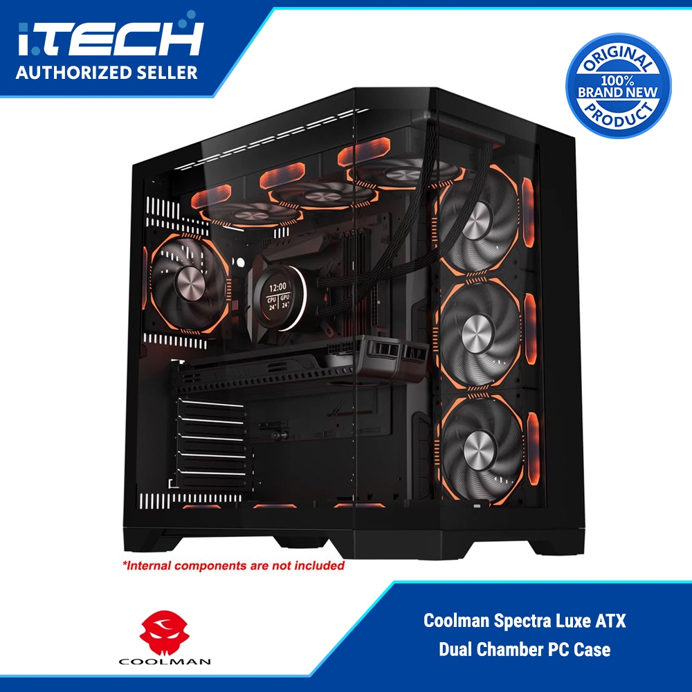 Coolman Spectra Luxe ATX Dual Chamber PC Case | Shopee Philippines