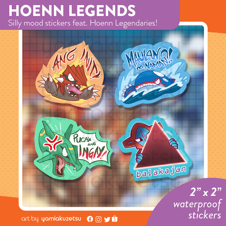 Pokemon Hoenn Legends (Groudon, Kyogre, Rayquaza, Deoxys) Legendary ...